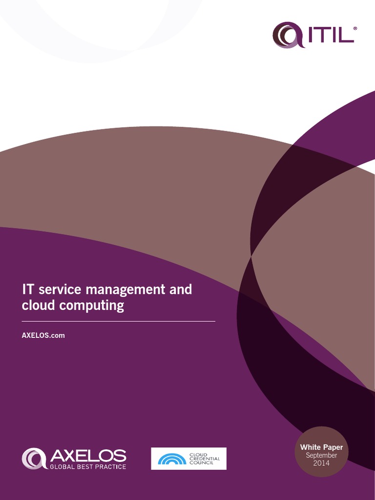 IT Service Management and Cloud Computing White Paper | PDF | Itil ...