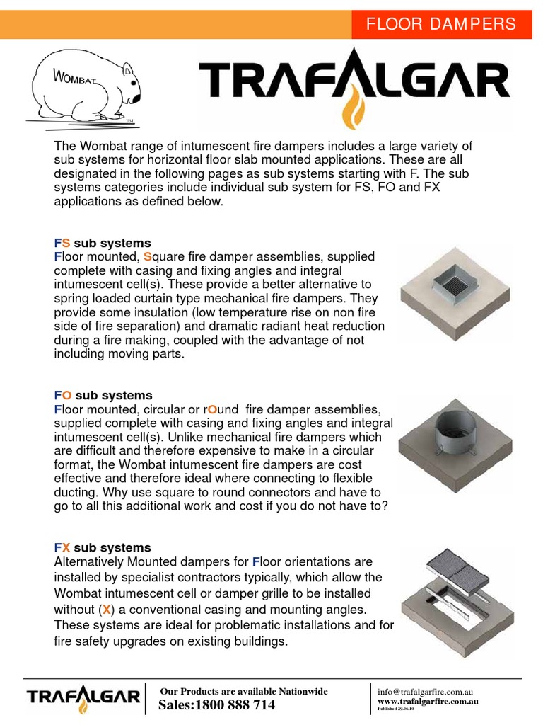 Installation Instructions and Specifications for Square Floor Mounted ...