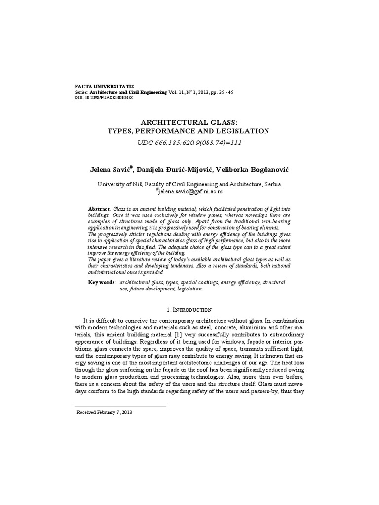 Glass PDF | PDF | Glasses | Window