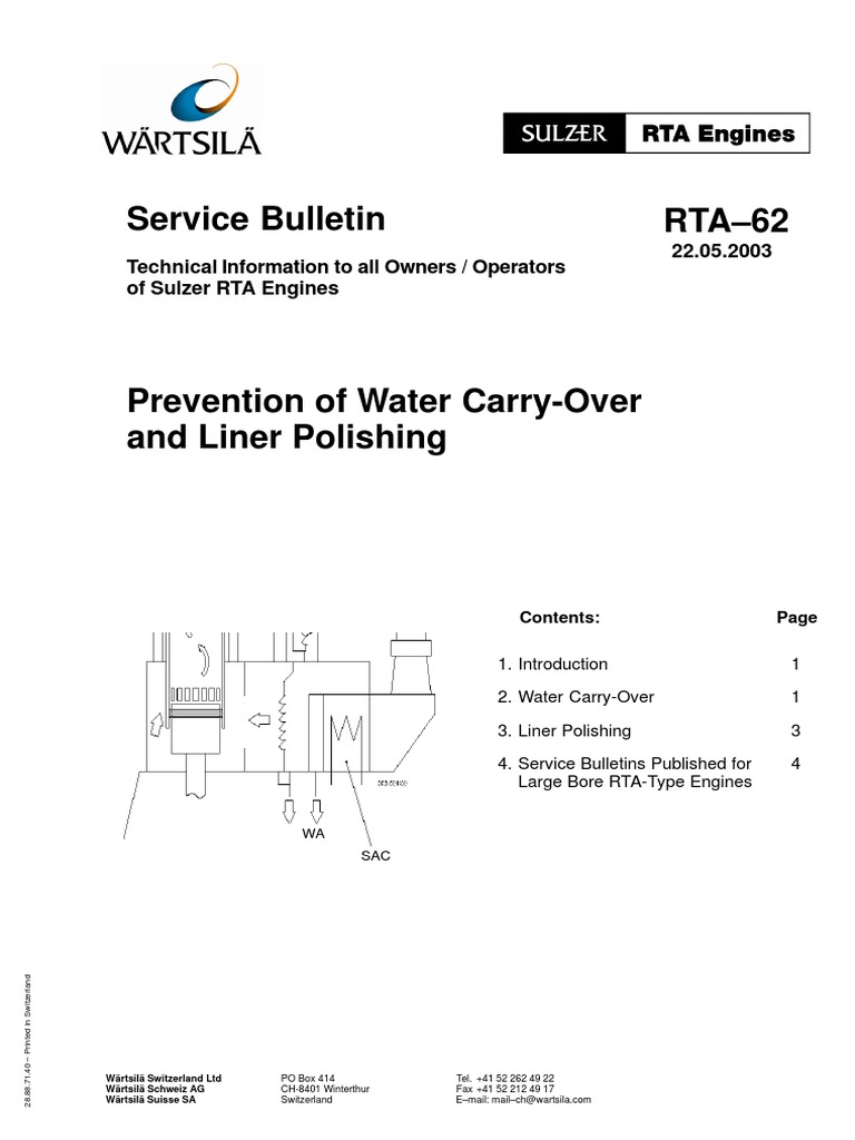 Rta 62 | PDF | Piston | Cylinder (Engine)