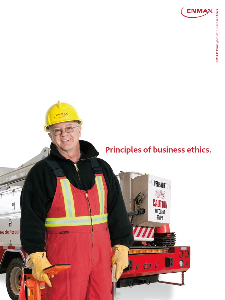 ENMAX Principles Business Ethics | PDF | Business Ethics | Board Of ...