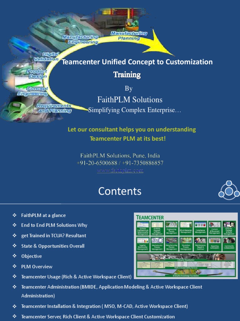 Teamcenter PLM Training Overview | PDF | Product Lifecycle ...
