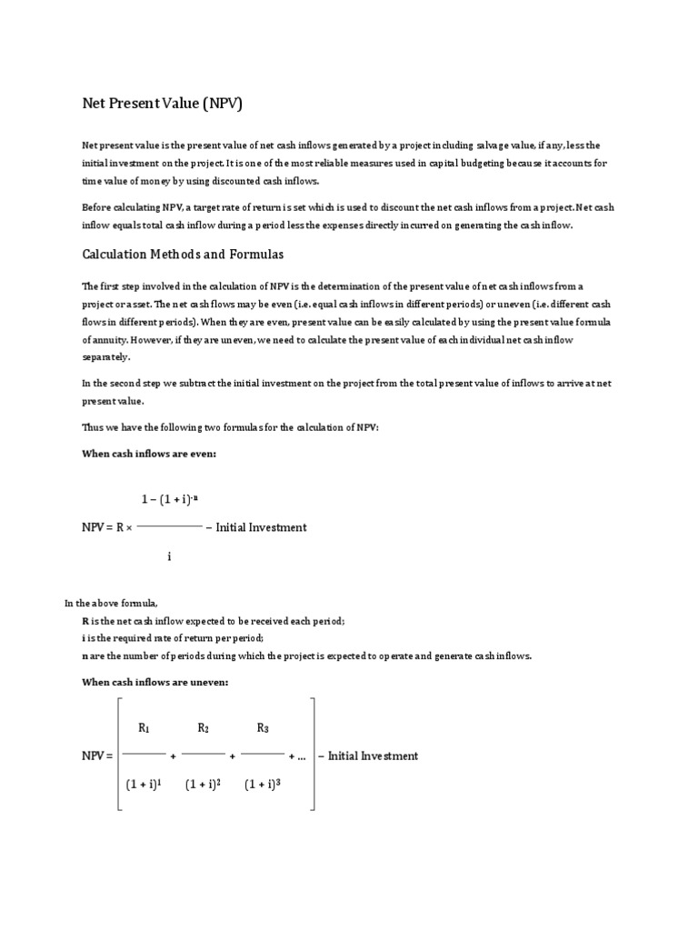 net-present-value-pdf-net-present-value-present-value