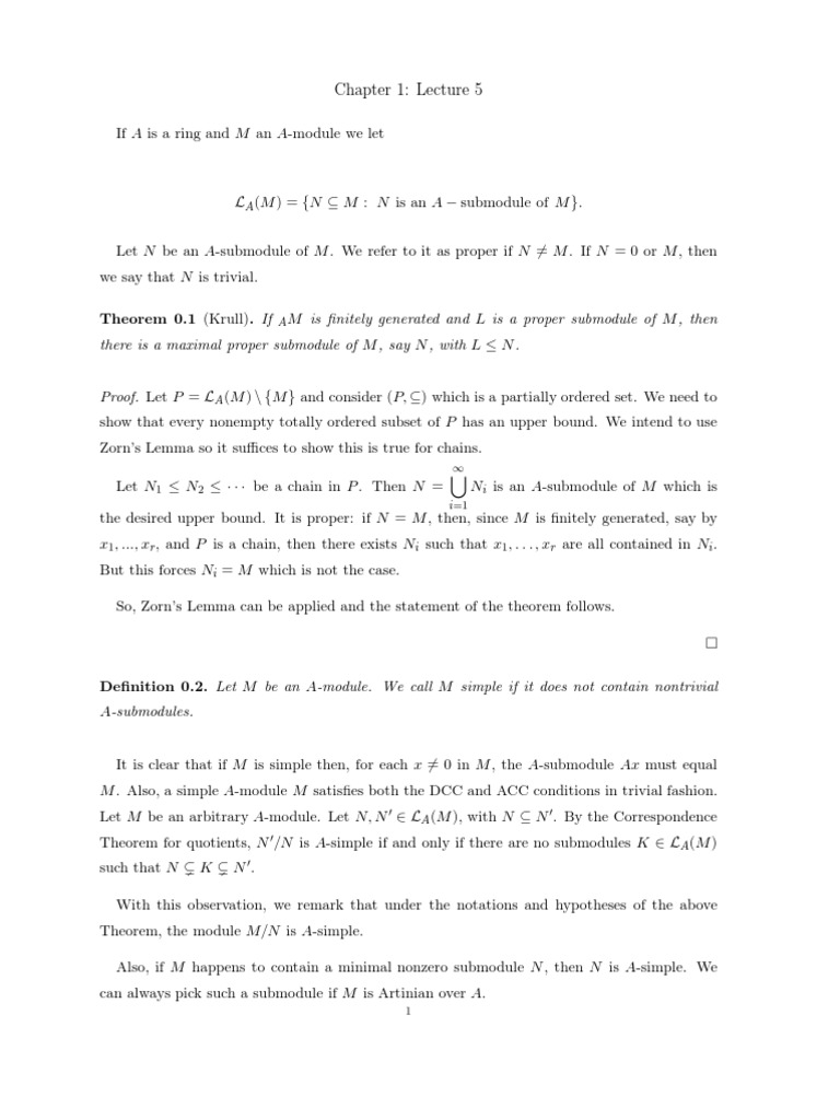 Jordan Holder Theorem Referencia | PDF | Module (Mathematics) | Algebra