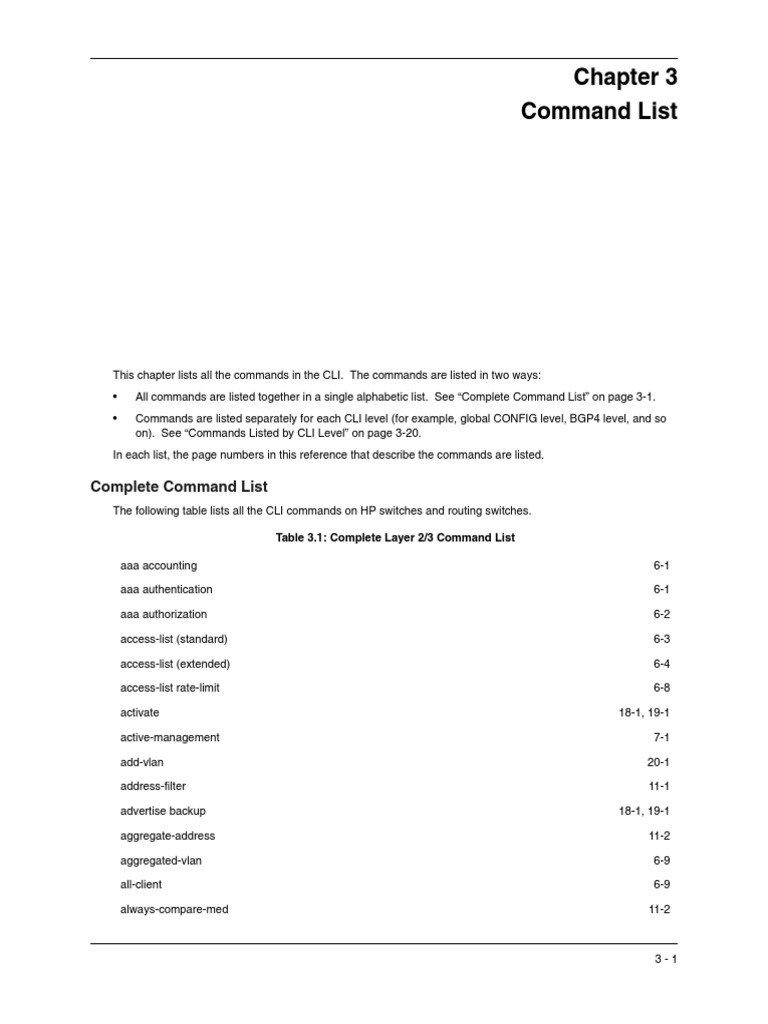 Cisco Command Lists Pdf Pdf Ip Address Routing