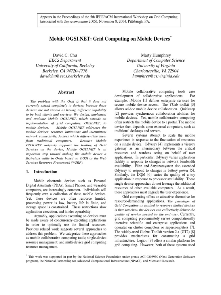 Mobile Ogs I | PDF | Grid Computing | Hypertext Transfer Protocol