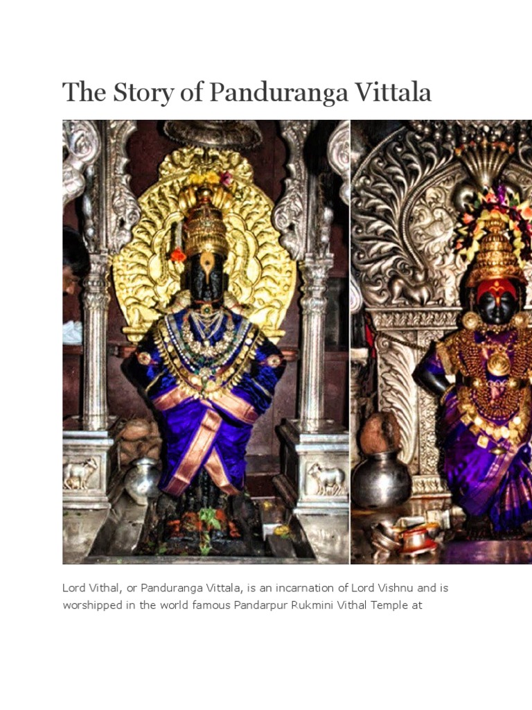 The Story of Panduranga Vittala | PDF | Theistic Indian Philosophy ...