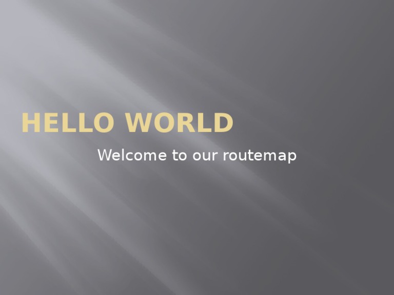 Route Map Pdf
