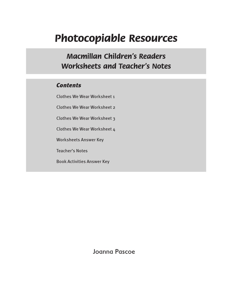 Clothes Worksheet | Download Free PDF | Costume | Reading Comprehension