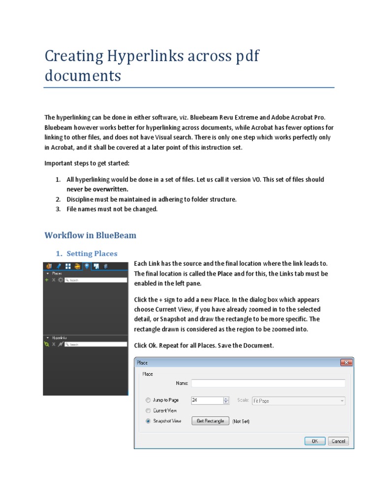 Creating Hyperlinks Across PDF Documents | PDF | Hyperlink | Portable ...