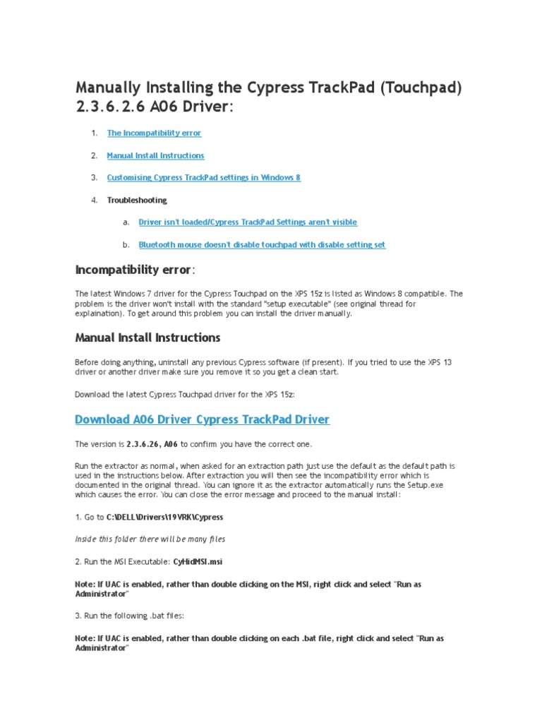 Manually Installing The Cypress TrackPad | PDF | Areas Of Computer Science | Ibm Pc Compatibles