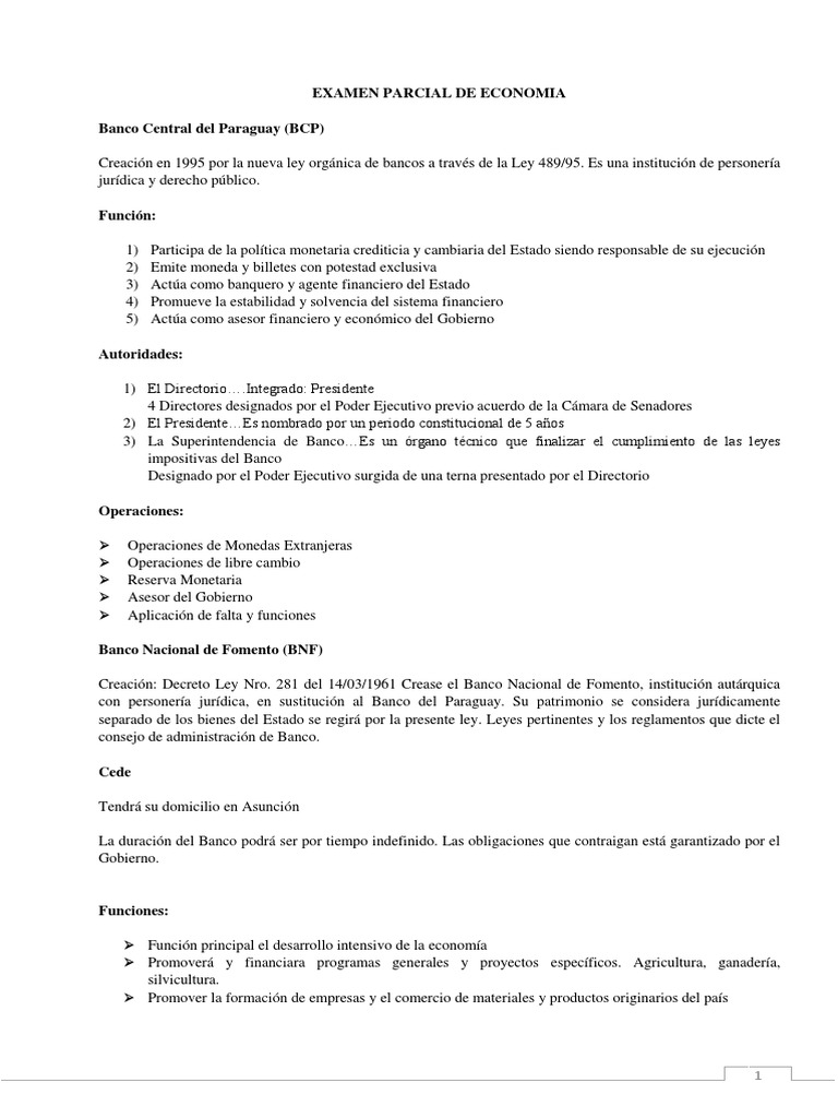 Examen Parcial de Económia | Descargar gratis PDF | Salario | Oferta (economía)