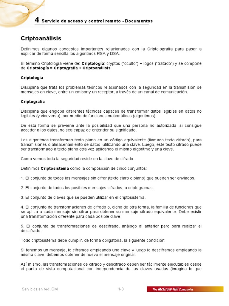 SMR SER 04 Encriptacion | PDF | Clave (criptografía) | Criptografía