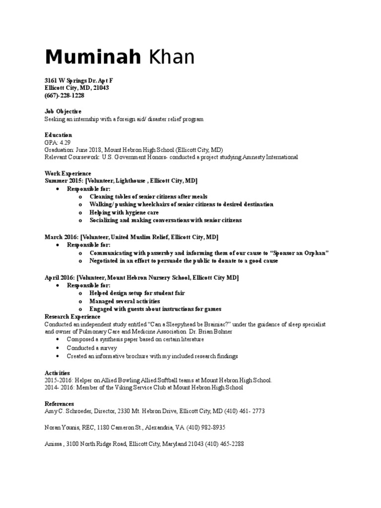 Muminah Khan | PDF | Wellness