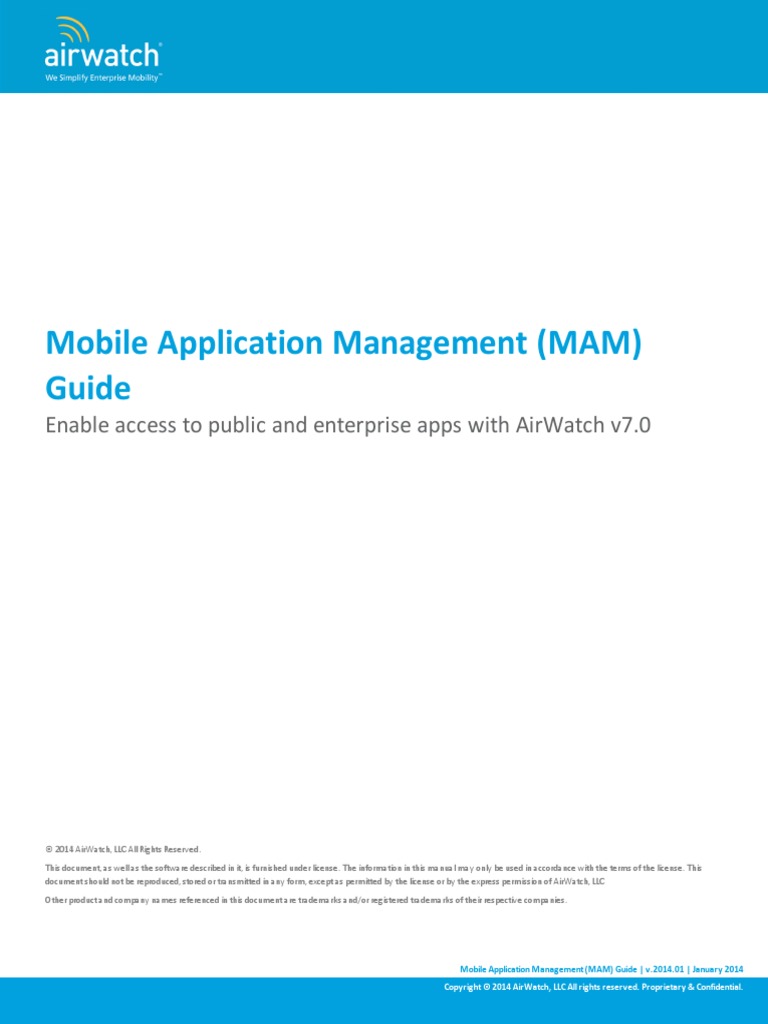 MAM Guide v7 0 | PDF | Google Play | Mobile App