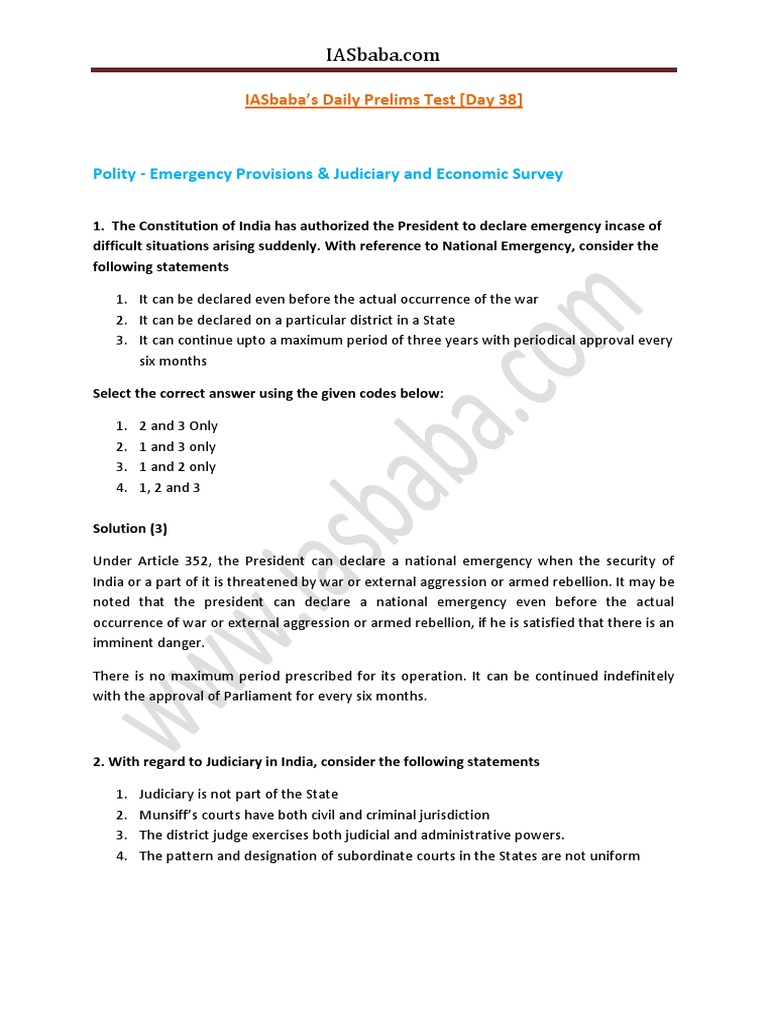 Day 8 Polity - Compressed | Download Free PDF | Judiciaries | Supreme Court Of India
