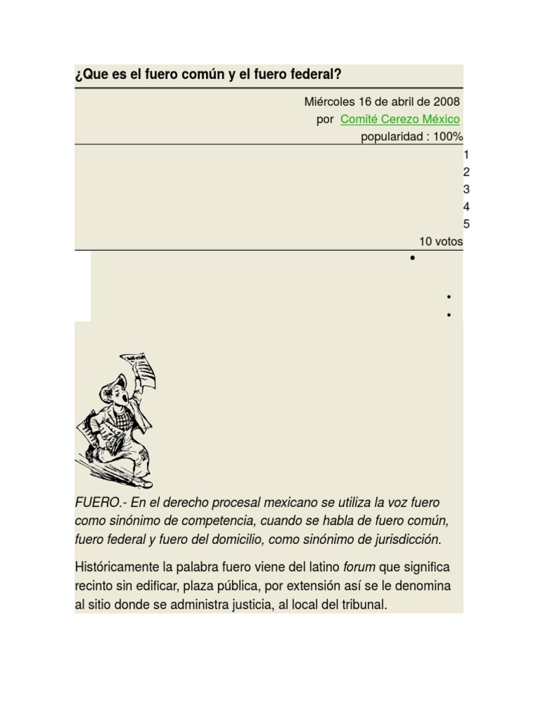 Fuero Comun y Fuero Federal | PDF | Competencia (ley) | Jurisdicción