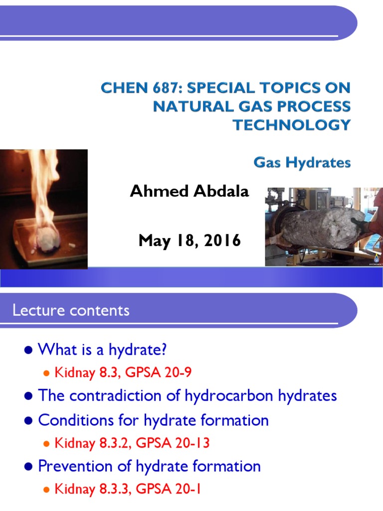 Natural Gas Hydrates | PDF | Methane | Natural Gas
