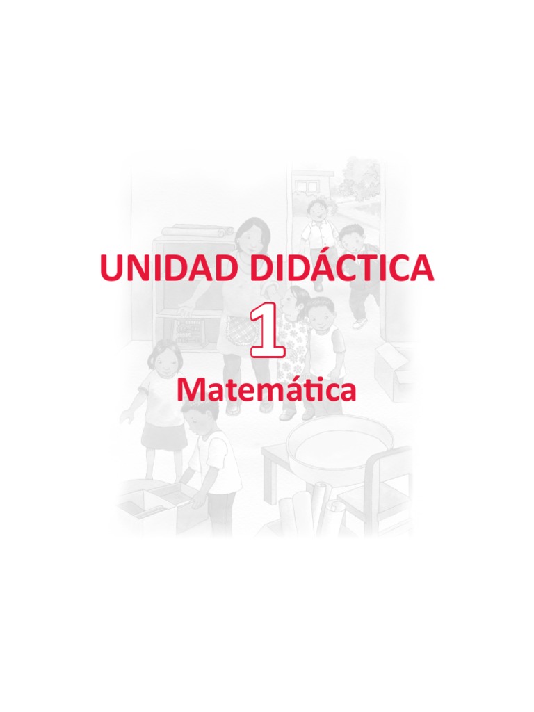U1 1er Grado Unidad Didactica Mate | PDF | Enseñanza de matemática ...