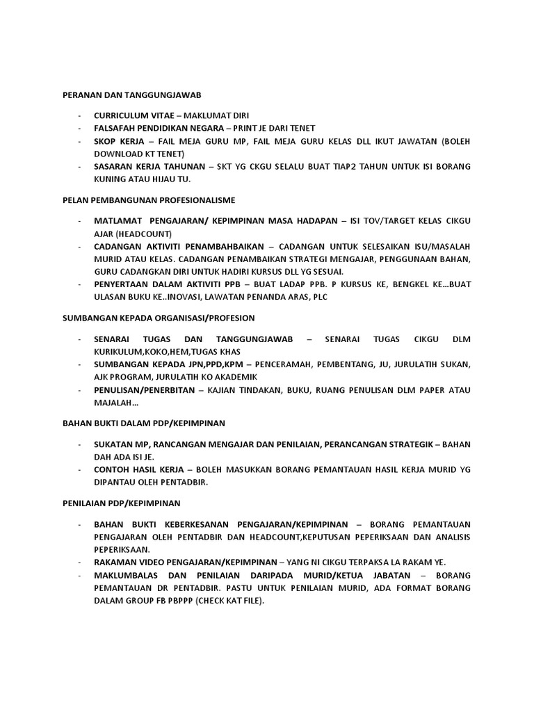 Ringkasan Kandungan Fail PBPPP | PDF
