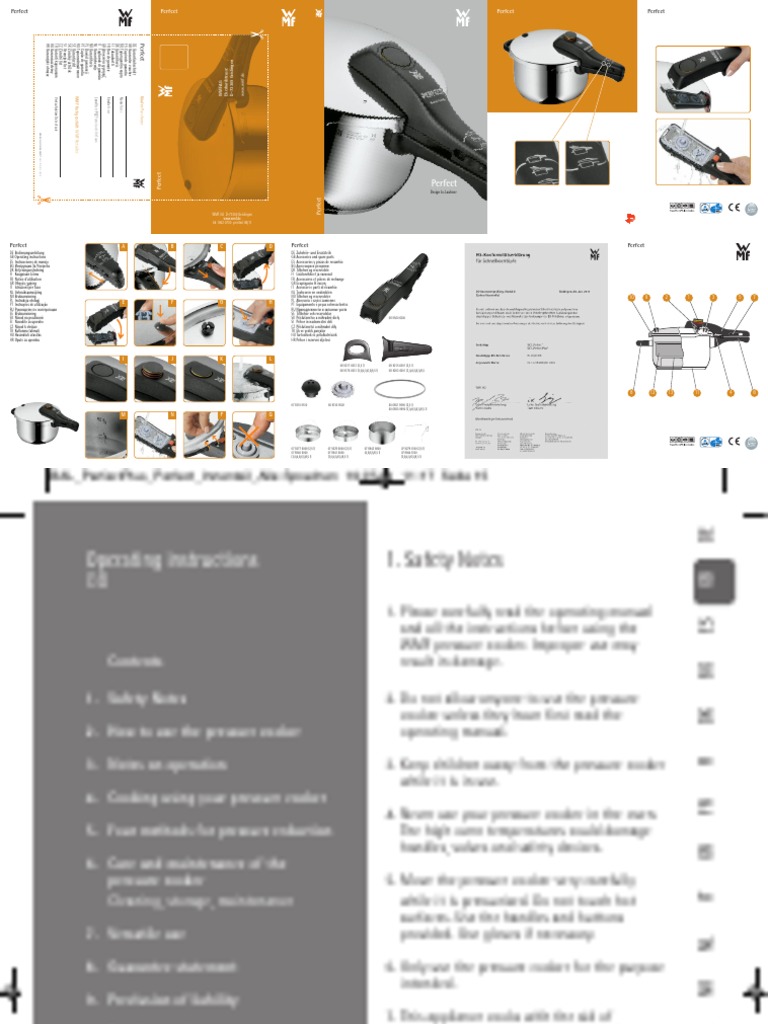 WMF Perfect Pro Manual | PDF | Pressure Cooking | Soup