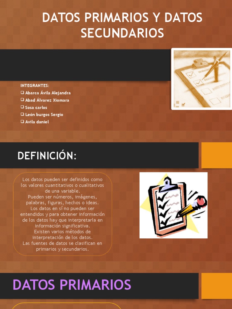 Los Datos Primarios y Secundarios | Investigación de mercado | Business
