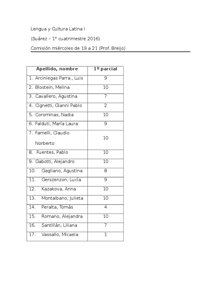 Breijo - Miércoles 19 A 21 | PDF