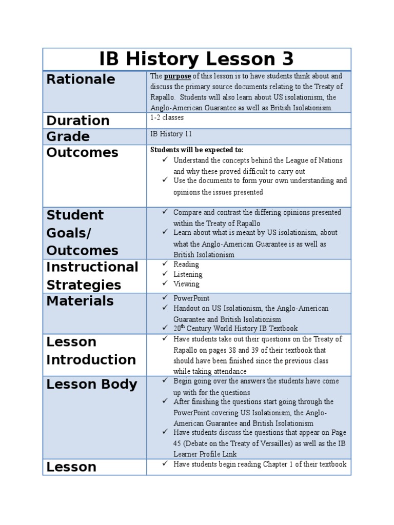 Ib History Lesson 3 | PDF | Language Arts & Discipline | Foreign ...