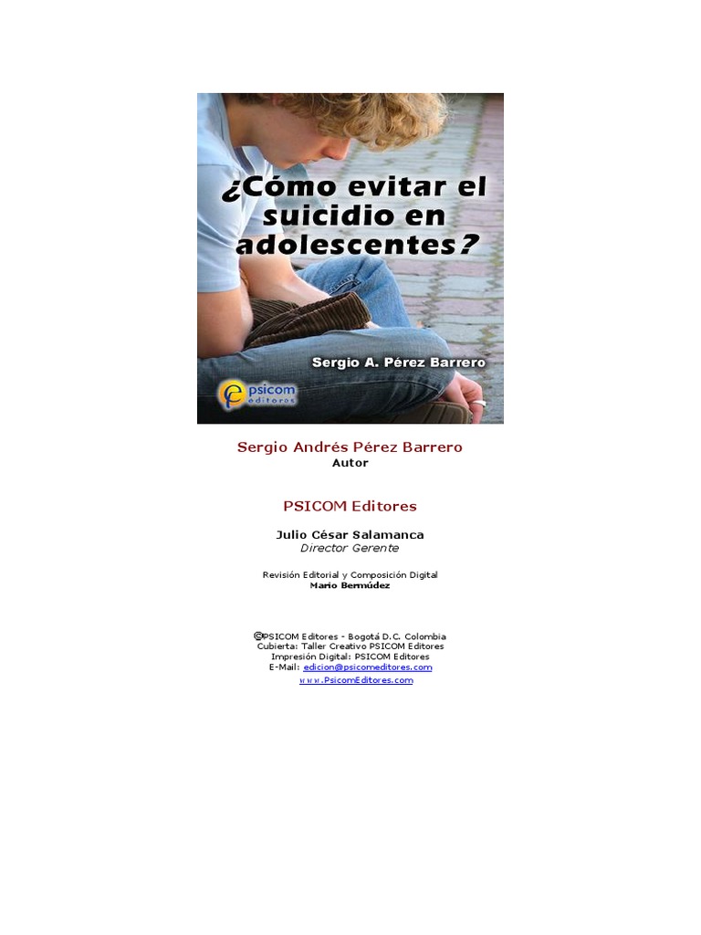 Prevencion de Suicidio Sergio Andres Perez Barrero | PDF | Suicidio | Fobia