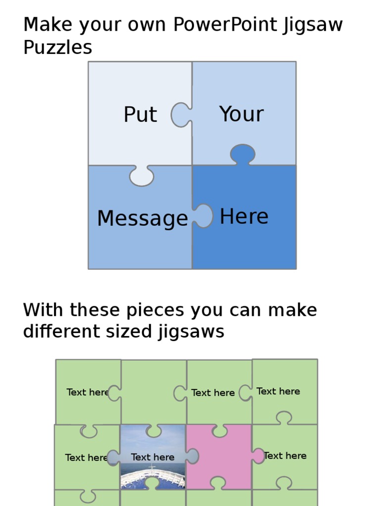 Create PowerPoint Jigsaw Puzzles | PDF