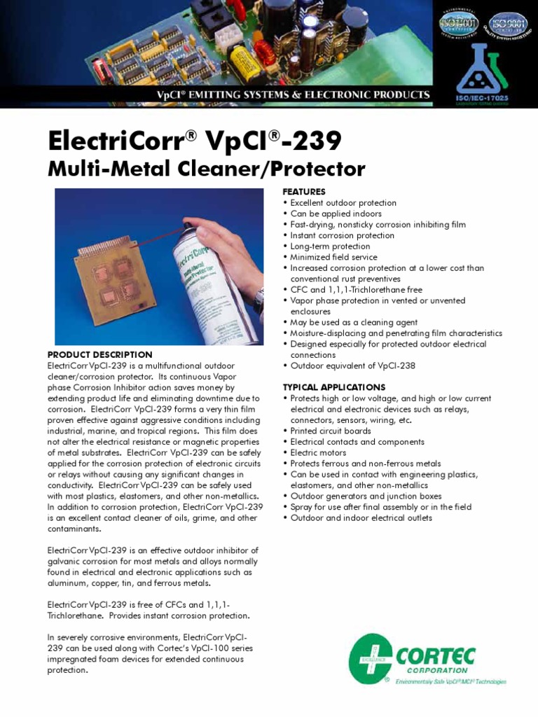 ElectriCorr VpCI-239 PDF | PDF | Corrosion | Relay