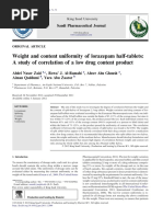 USP 905 - Uniformity of Dosage Units | PDF | Flow Cytometry | Cytometry