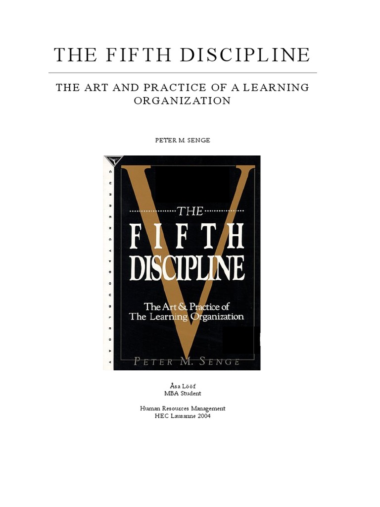 The 5th Discipline | PDF | Systems Thinking | Thought