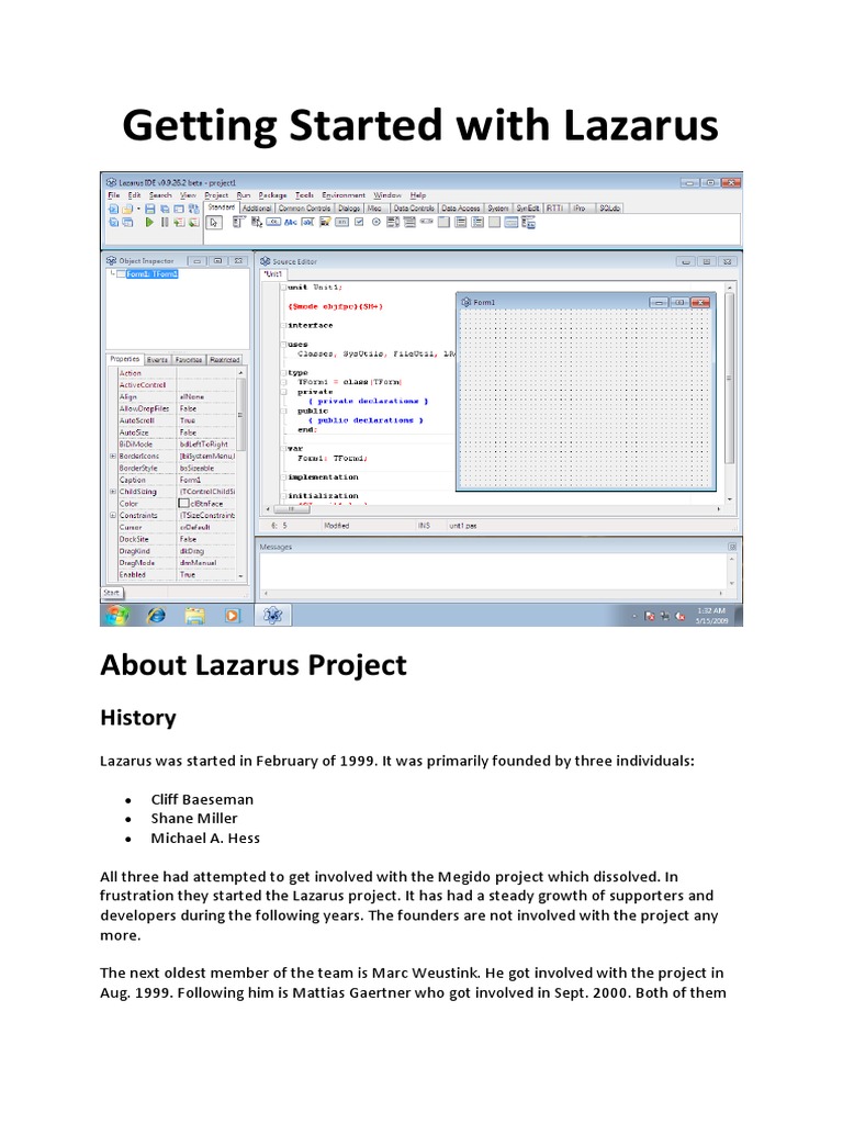 Getting Started with Lazarus IDE | PDF | Software | Software Development