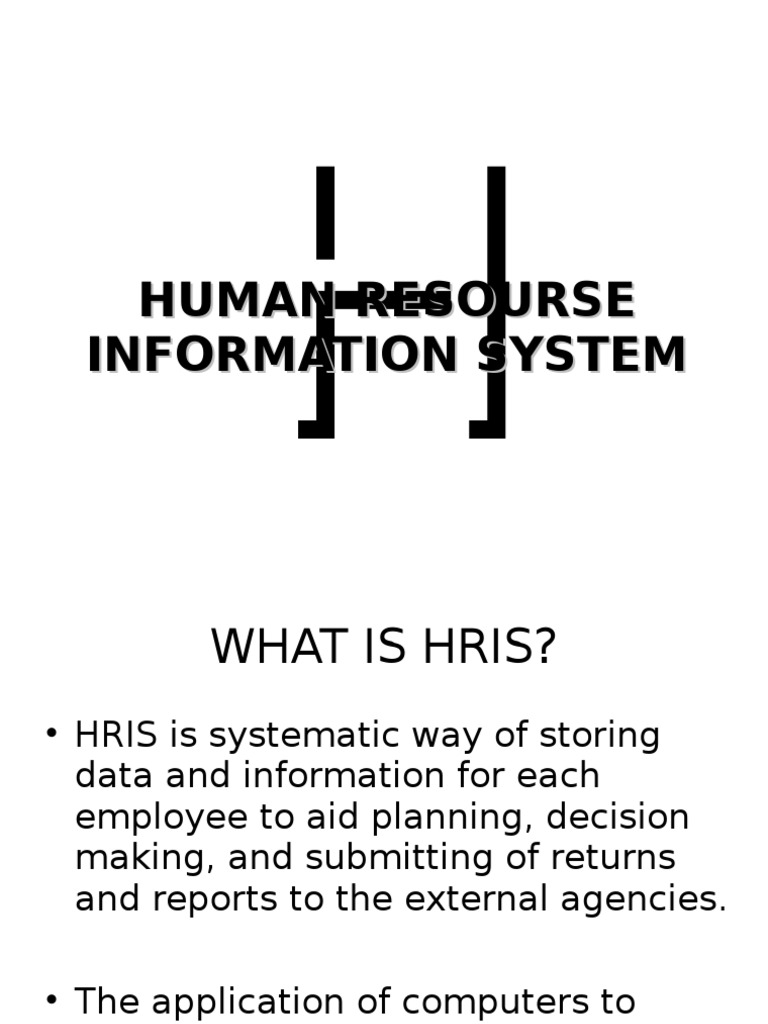 Human Resource Information System | PDF | Information System | Human ...