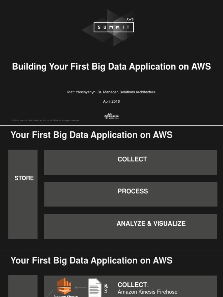 Aws Big Data Pdf Apache Spark Amazon Web Services