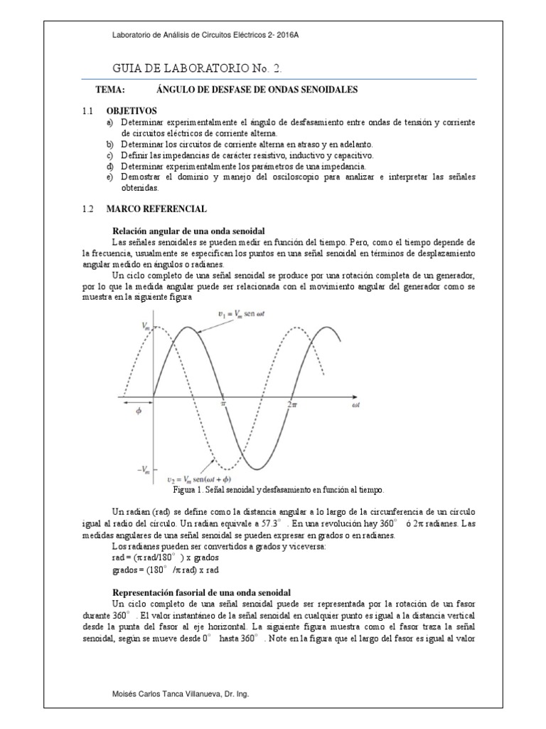 LABORATORIO 2 Angulo de Desfase de Ondas Senoidales | PDF | Energia ... LABORATORIO 2 Angulo de Desfase de Ondas Senoidales | PDF | Energia ...