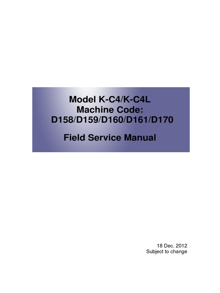 Ricoh MP 2501 SP Field Service Manual | PDF | Photocopier | Image Scanner