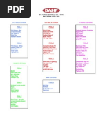 U14 Girls OBL Schedule & Results 2025 | PDF