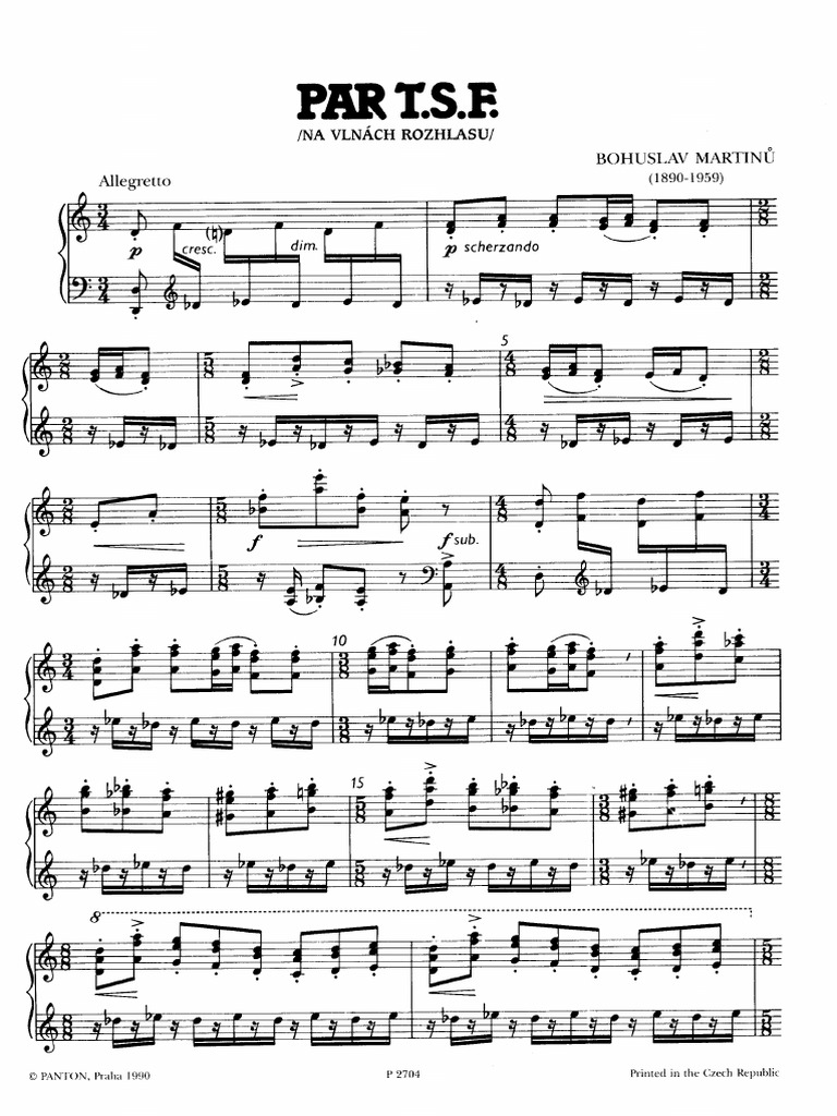 Martinu-Par TSF | PDF