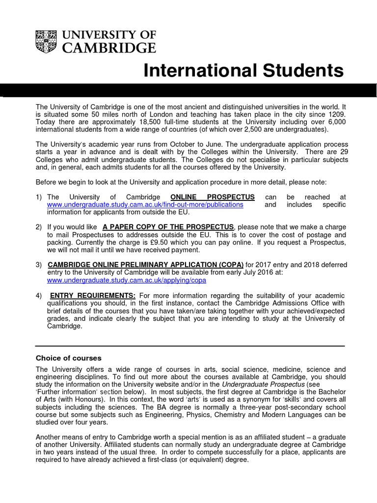 International Students Guide | PDF | Academic Degree | University And ...