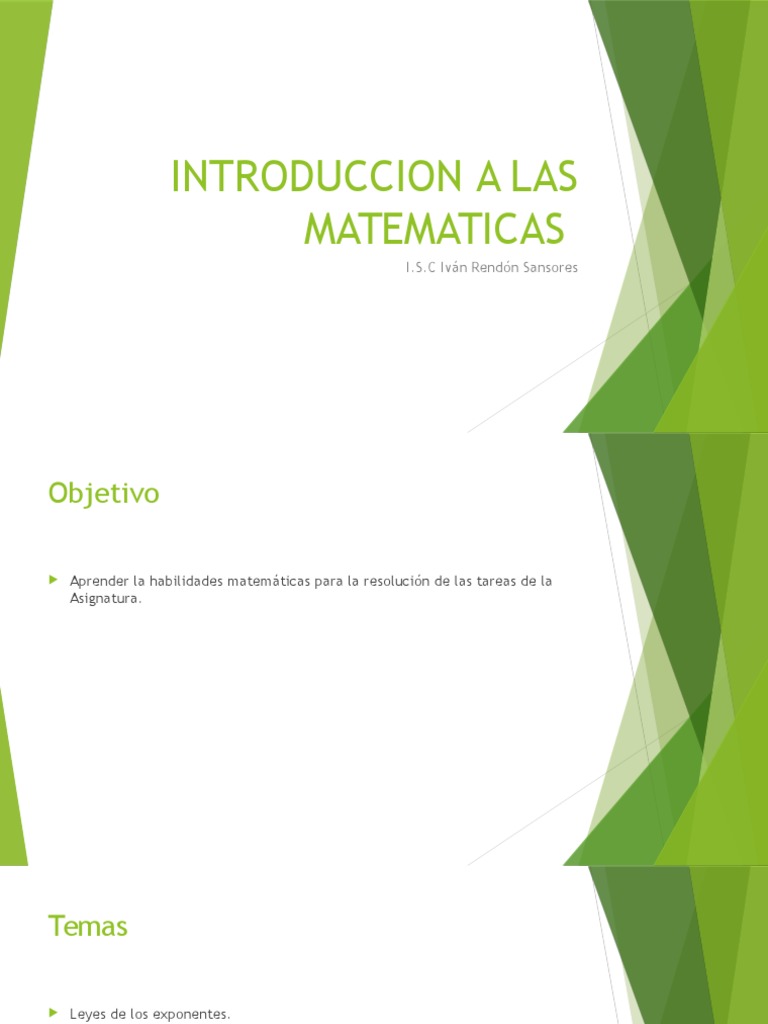 Introduccion A Las Matematicas | PDF | Métodos y materiales de enseñanza