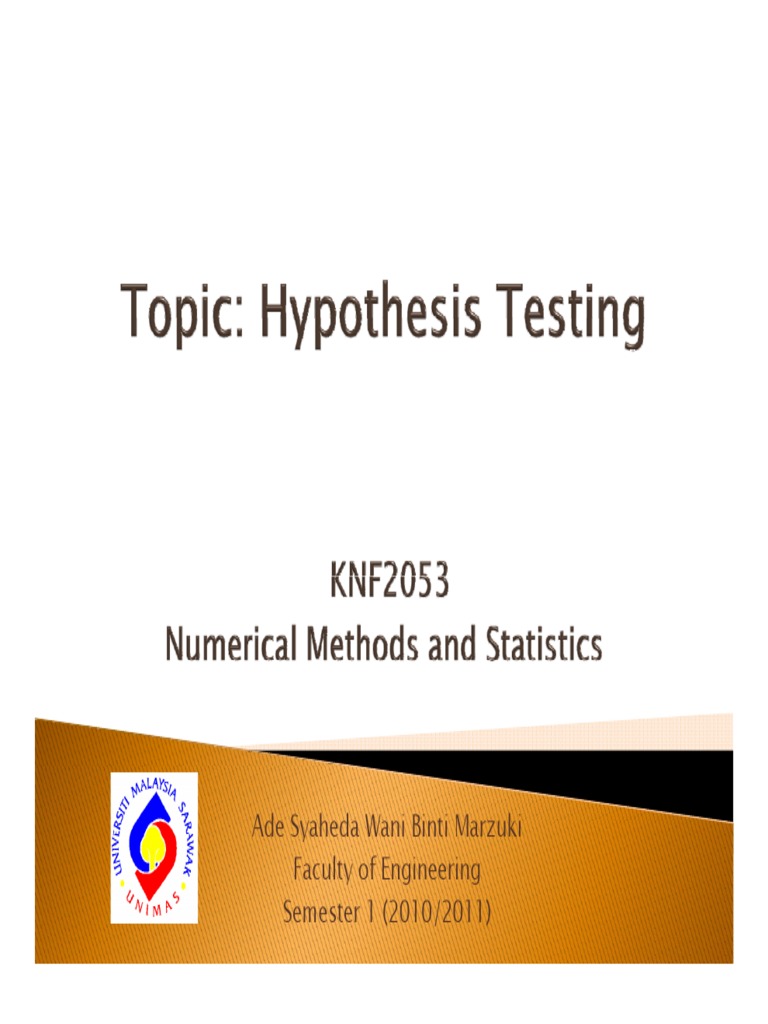 06hypothesis Testing V2 Pdf Pdf Statistical Hypothesis Testing 0075