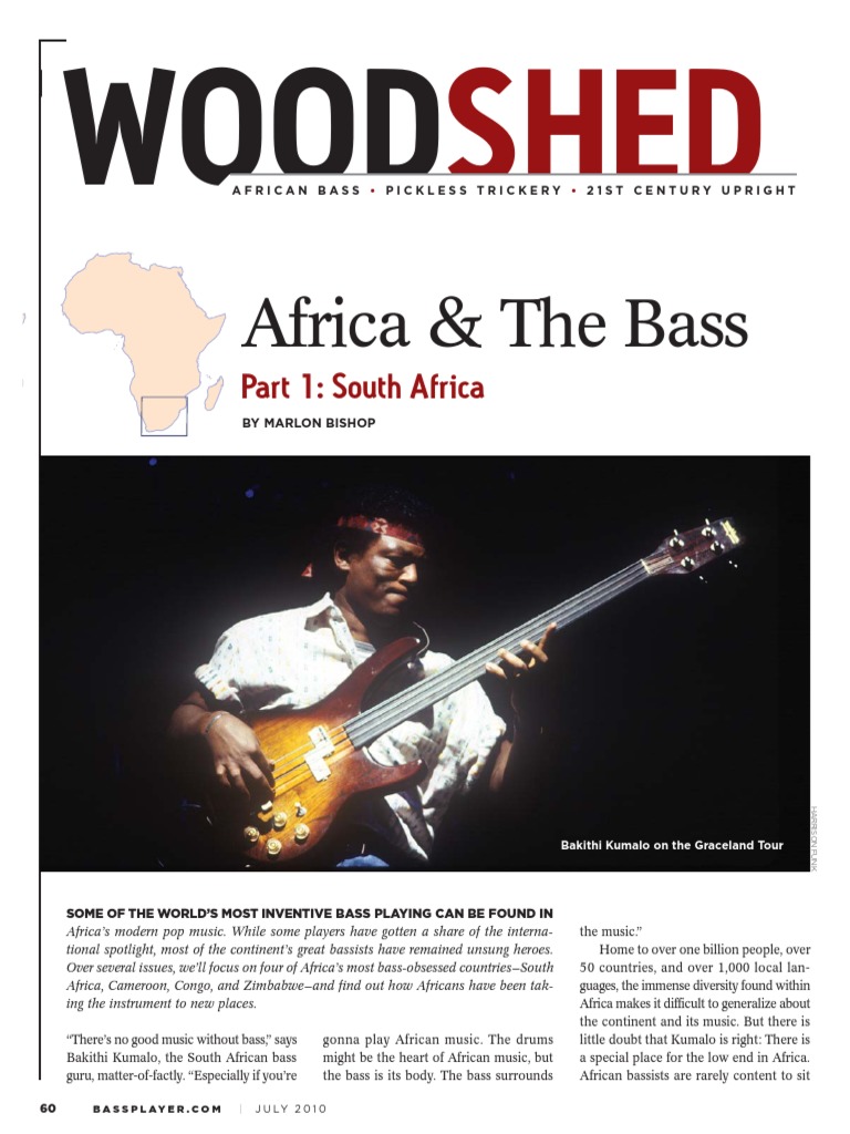 Africa and The Bass 1 South Africa | PDF | Bass Guitar | String Instruments