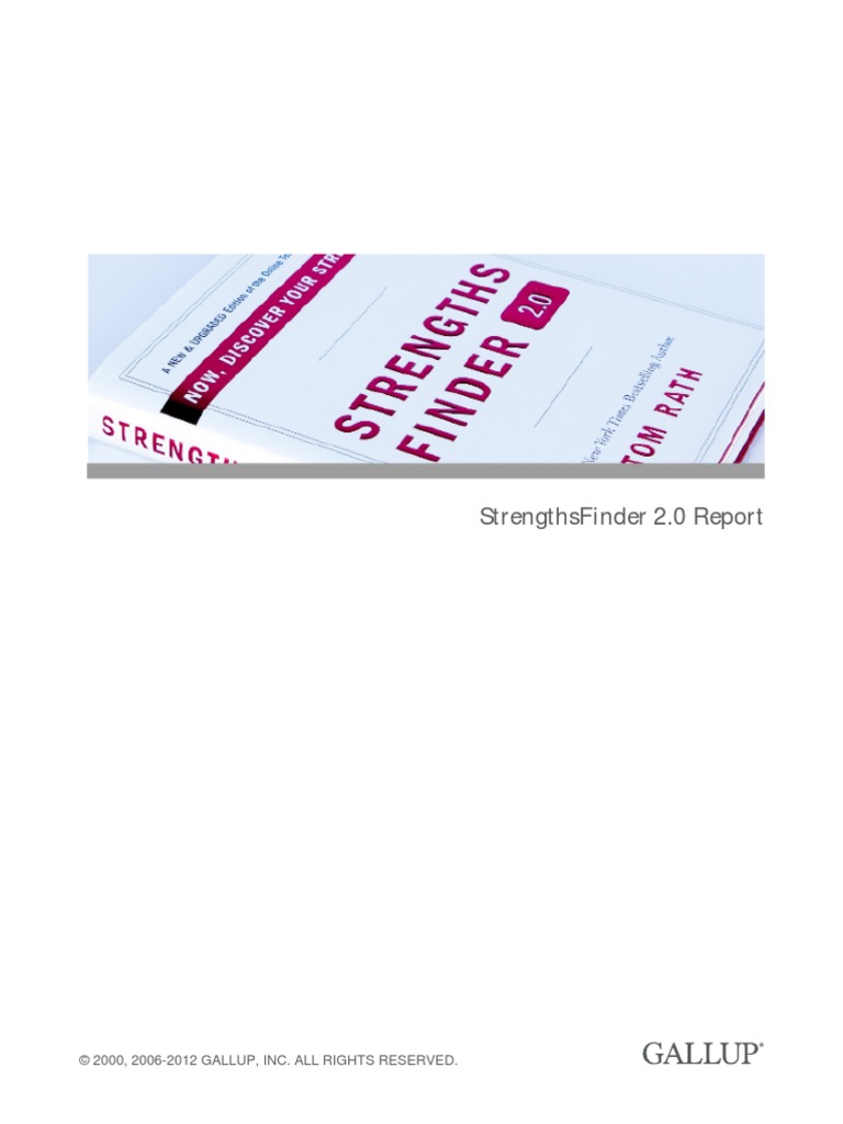 StrengthsFinder Report | PDF | Physician | Insight