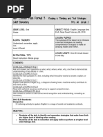 No David Lesson Plan | PDF | Educational Assessment | Lesson Plan