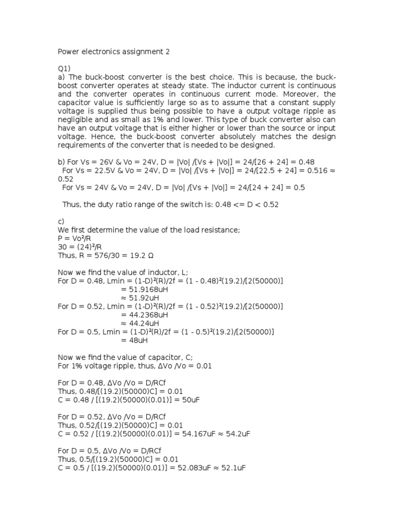 Power System Assignment 2 | PDF | Electrical Circuits | Electricity