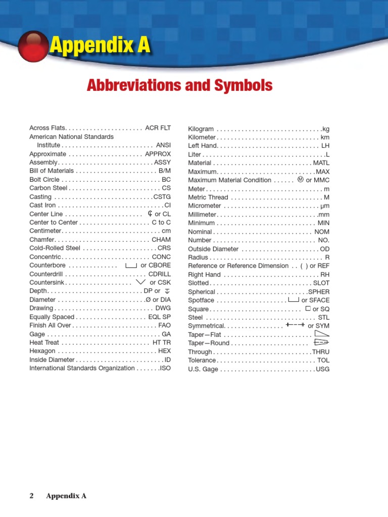Mechanical Drawing Standards and Tables | PDF