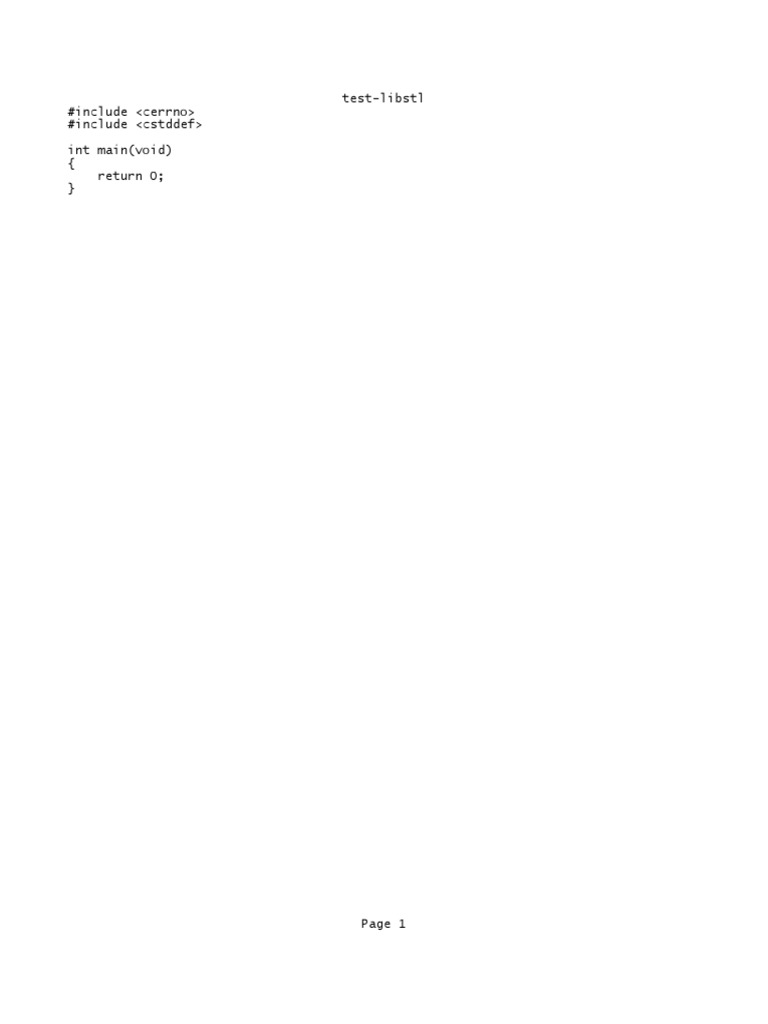 Test-Libstl #Include #Include Int Main (Void) (Return 0 ) | PDF ...
