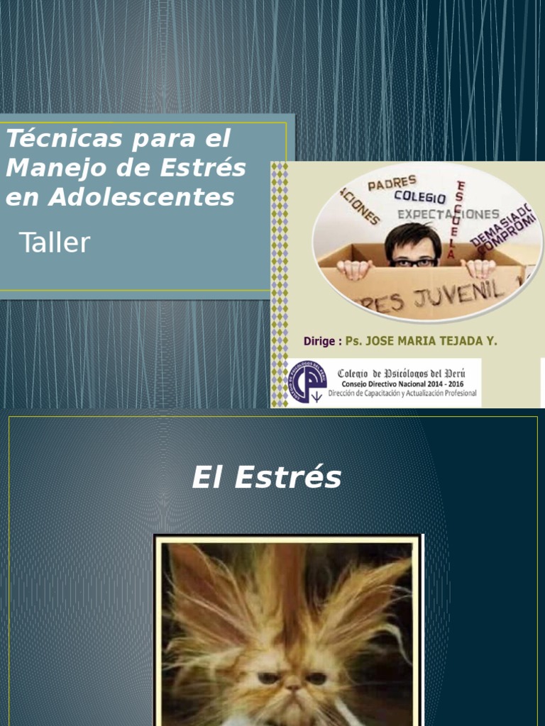 Estrategias para Manejar el Estrés Adolescente | PDF | Estrés (biología ...